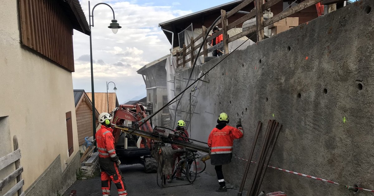 Croix de Saint André - Stabilisation Protection